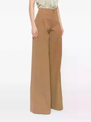 Chloé Buttoned Trousers - Brown