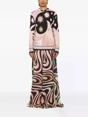 Emilio Pucci Marmo-print Maxi Skirt