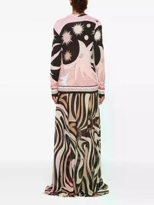 Emilio Pucci Marmo-print Maxi Skirt