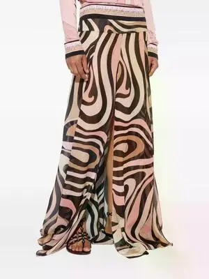 Emilio Pucci Marmo-print Maxi Skirt