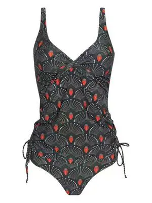 LYGIA & NANNY Bruma Ruched Swimsuit Grey