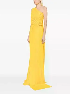 HERVE L. LEROUX One-shoulder Draped Top