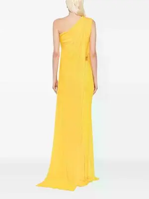 HERVE L. LEROUX One-shoulder Draped Top