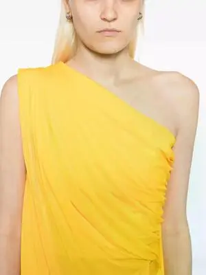 HERVE L. LEROUX One-shoulder Draped Top