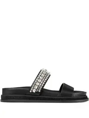 JIMMY CHOO Jadi Flat Sandals - Black