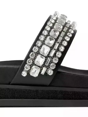 JIMMY CHOO Jadi Flat Sandals - Black