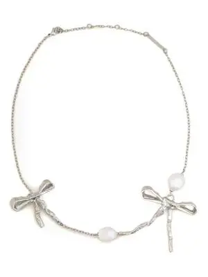 Marni Double-bow Necklace - Silver