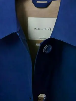Mackintosh Collin Short-sleeve Buttoned Coat - Blue