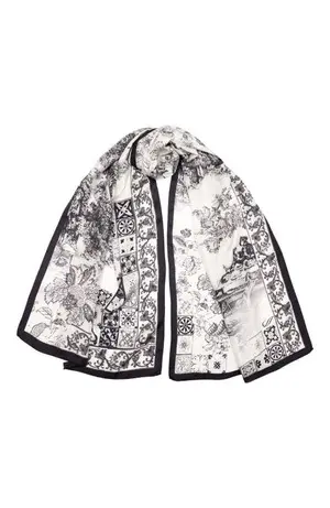 ELIZABETTA Toilelong Silk Scarf For