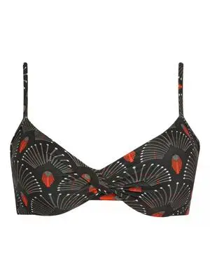 LYGIA & NANNY Cassis Twisted Bikini Top