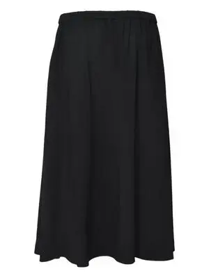 Aspesi Elasticated-waist Midi Skirt - Black