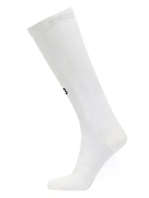 Y3 Ribbed Knee-high Socks - White
