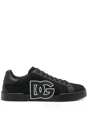 Dolce & Gabbana Logo-patch Sneakers - Black