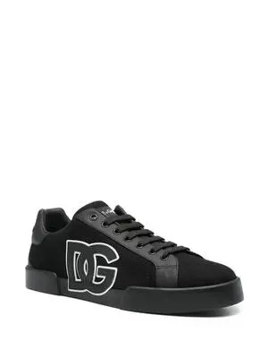 Dolce & Gabbana Logo-patch Sneakers - Black
