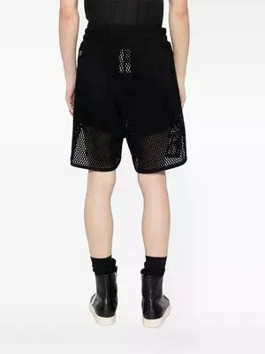 Rick Owens Cotton Drop-crotch Shorts - Black