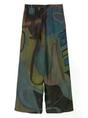 STAIN SHADE Graphic-print Trousers