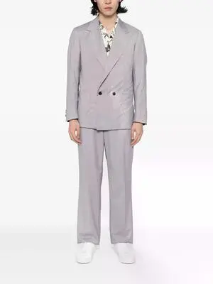 Kiton Pinstripe Suit - Grey