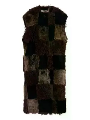 Marni Faux Fur Patchwork Gilet