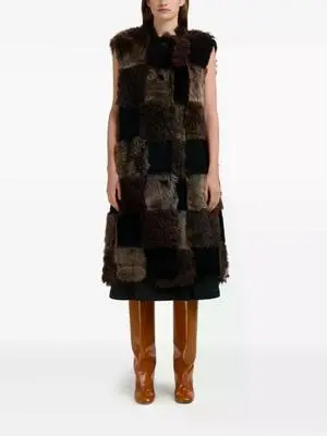 Marni Faux Fur Patchwork Gilet
