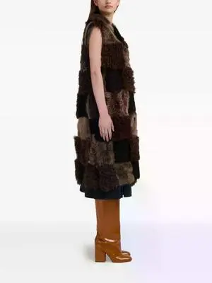 Marni Faux Fur Patchwork Gilet
