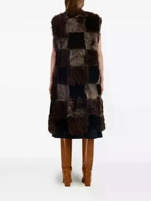 Marni Faux Fur Patchwork Gilet