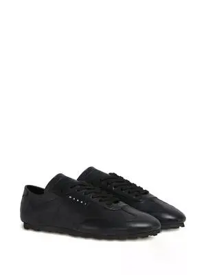 Marni Nappa Leather Softy Soccer Sneakers - Black
