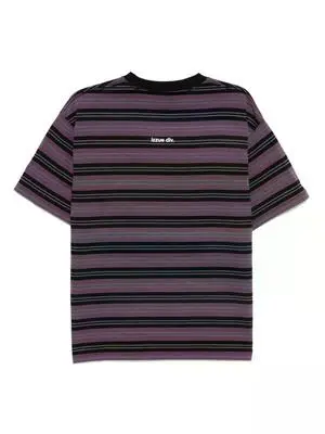Izzue Striped Logo T-shirt - Purple
