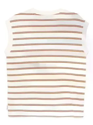 CHOCOOLATE Striped Tank Top - Neutrals