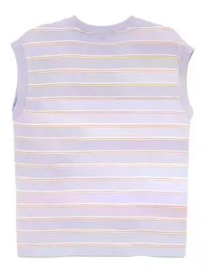 CHOCOOLATE Striped Tank Top - Purple
