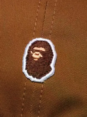 A BATHING APE Logo-embroidered Baseball Cap - Brown
