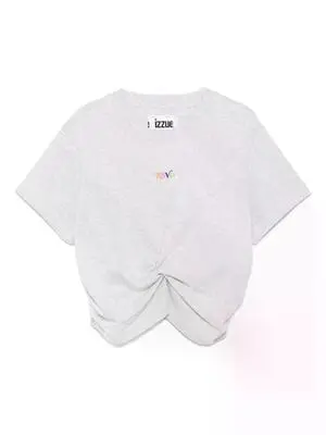 Izzue Knotted T-shirt - Grey