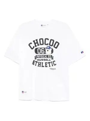 CHOCOOLATE X Russell Athletic Logo-print T-shirt - White