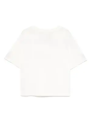 Izzue Logo-print T-shirt - Neutrals