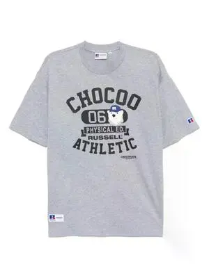 CHOCOOLATE X Russell Athletic Logo-print T-shirt - Grey