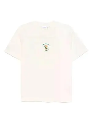 CHOCOOLATE Logo-embroidered T-shirt - Neutrals