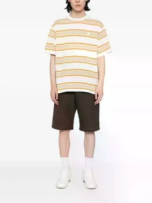 A BATHING APE Logo-embroidered T-shirt - Neutrals