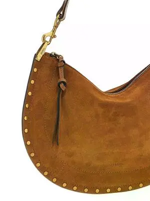 Isabel Marant Étoile Oskan Studded Suede Shoulder Bag - Brown