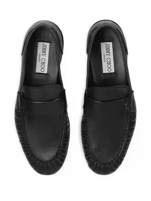 JIMMY CHOO Ellis Loafers - Black