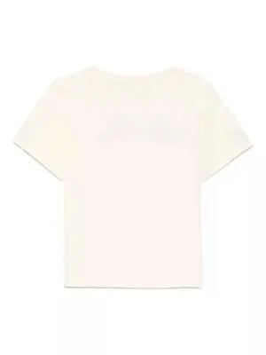 CHOCOOLATE Logo-embroidered T-shirt - Neutrals