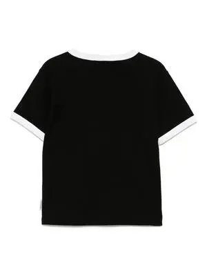 CHOCOOLATE Logo-embroidered T-shirt - Black