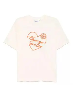 CHOCOOLATE Logo-embroidered T-shirt
