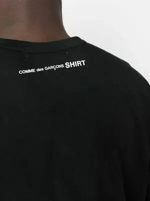 Comme Des Garçons Crewneck Cotton T-shirt - Black