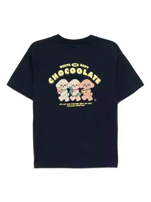 CHOCOOLATE Logo-embroidered T-shirt - Blue