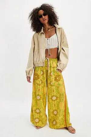 Free People Devella Printed Set - Lemon Combo