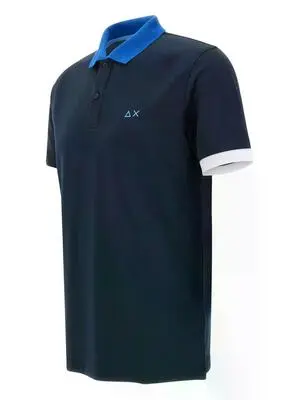SUN 68 Short Sleeve Polo Shirt - Blue