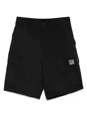 Izzue Logo-patch Cargo Shorts - Black