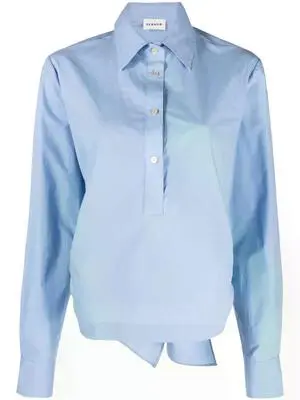 P.a.r.o.s.h Rear-tie Cotton Shirt - Blue