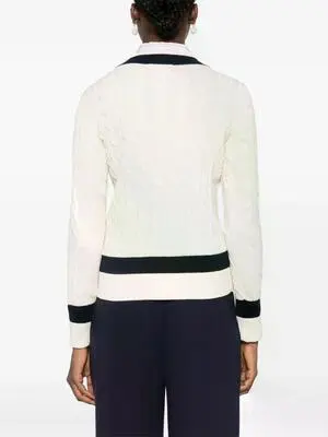 Ralph Lauren Cable-knit V-neck Sweater - Neutrals