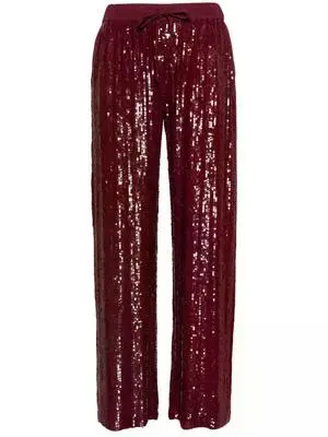 P.a.r.o.s.h Glare Sequinned Trousers - Red