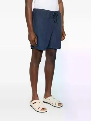 120% Lino Linen Shorts - Blue